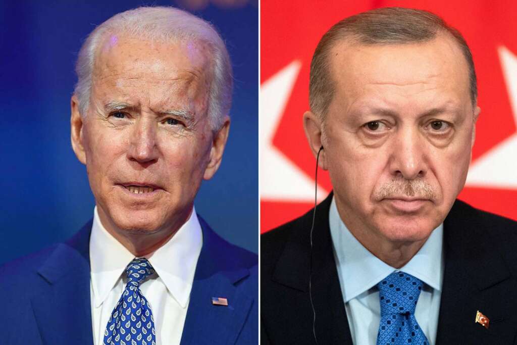 ABD Başkanı Joe Biden'ın Cumhurbaşkanı Recep Tayyip Erdoğan ile ...